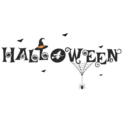 Halloween Spider Web Vector Png Images Happy Halloween Text Hand Drawn With Spider Web And