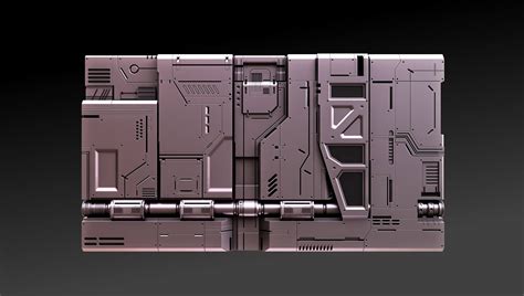 Sci Fi Wall Panels Vol01 3d Model By Shayan Javan