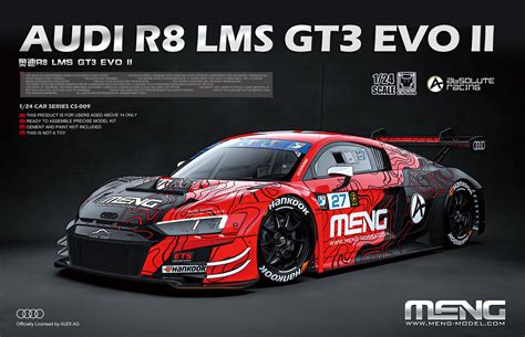 Model Kits 1 24 Scale Audi R8 Lms Gt3 Evo Ii By Meng
