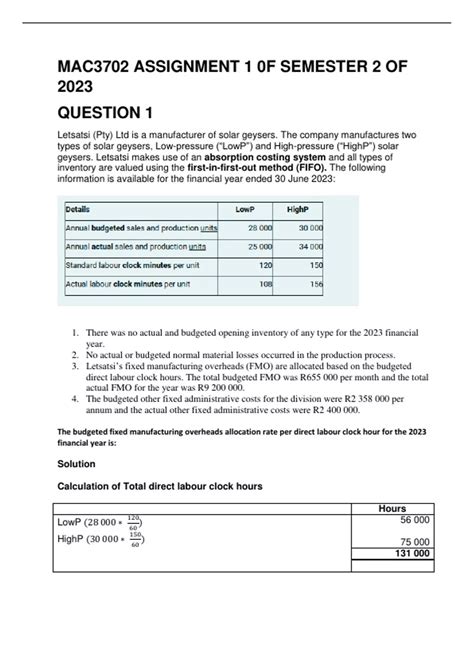 Mac3701 Assignment 1 Semester 2 2023 Aui3702 Mac3701 Stuvia Sa