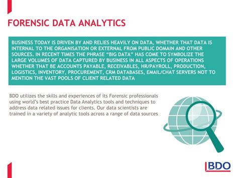 Forensic Data Analysis Services Pdf