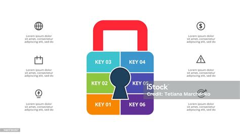 6단계 옵션 부품 또는 프로세스가 포함된 인포그래픽의 핵심 개념입니다 비즈니스 데이터 시각화 0명에 대한 스톡 벡터 아트 및 기타 이미지 Istock