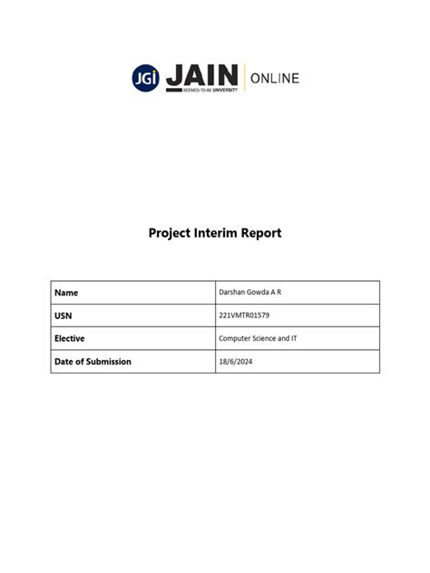 Project Interim Report Darshan Pdf Software Development Process Inventory