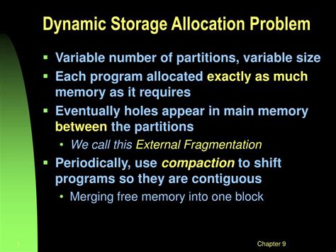 Ppt Dynamic Storage Allocation Problem Powerpoint Presentation Free Download Id5603150