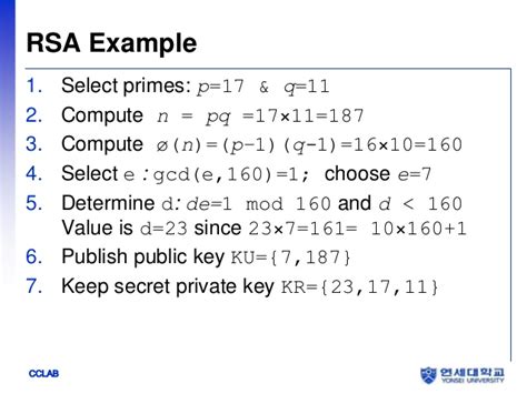 Example Of Rsa Algorithm Psawemod