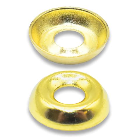 Pack Of 200 X Solid Brass Surface Screw Cup Washers For Gauge Size 6
