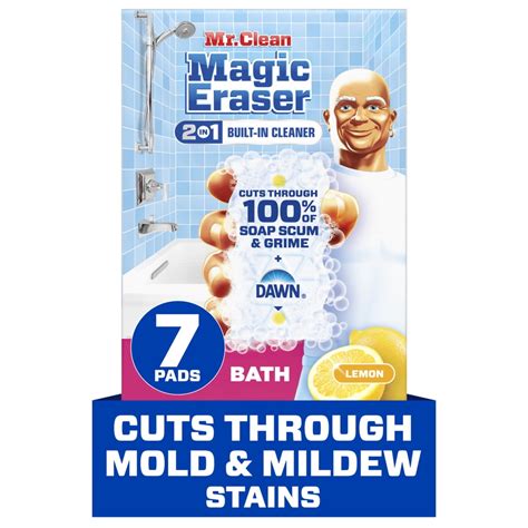 Mr Clean Bathroom Sponge Magic Eraser 2 In 1 Shower And Tub Cleaner