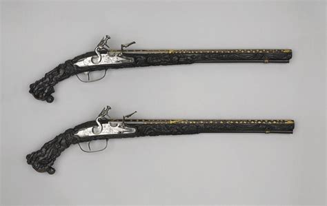 Pair Of Flint Lock Pistols The Wallace Collection