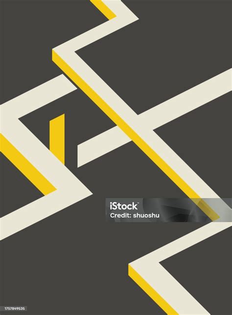 추상 옐로우 큐브 모델 구조 디자인 자료 무늬 포스터 배경 3차원 형태에 대한 스톡 벡터 아트 및 기타 이미지 3차원 형태 개념 개체 그룹 Istock