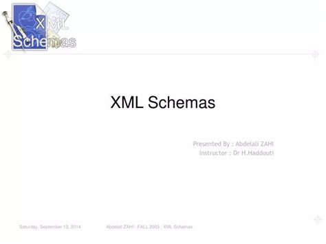 Ppt Xml Schemas Powerpoint Presentation Free Download Id4326869