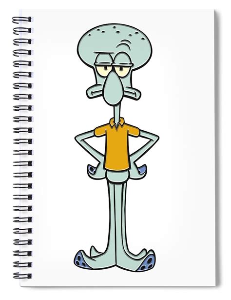 Squidward Tentacles 2 Spiral Notebook By Guntoro Jajalo Pixels