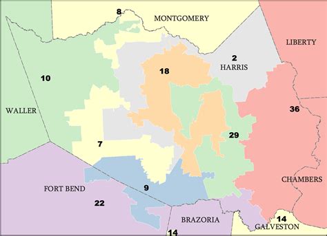 Harris County Us Congressional Districts 113th117th — The Houston