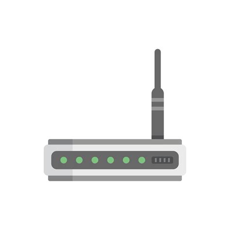 Network Modem Icon Flat Vector Internet Router 17336554 Vector Art At Vecteezy