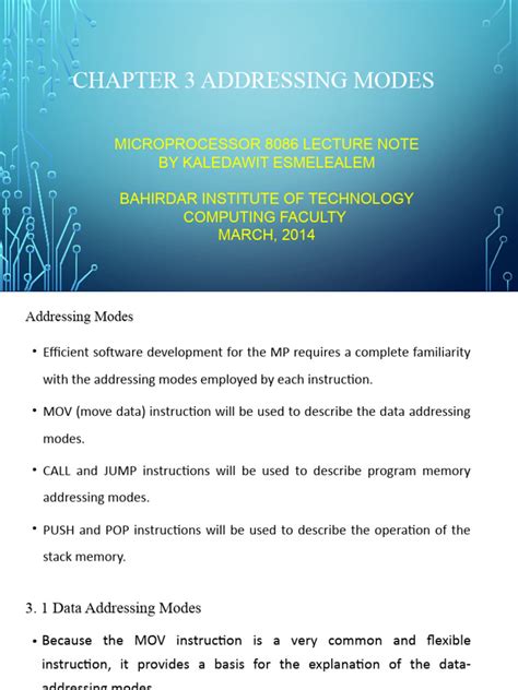 chapter 3 addressing modes pdf computer hardware manufactured goods