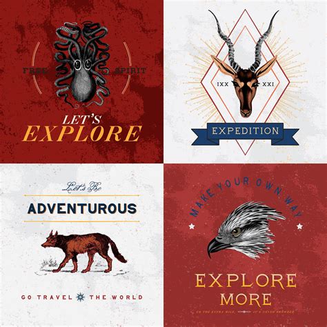 Collection Of Adventure Logo Design Vectors Free Stock Vector 463600