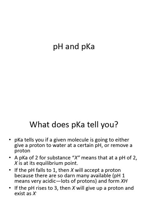 Ph Pka Pdf Acid Dissociation Constant Acid