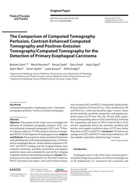 Pdf The Comparison Of Computed Tomography Perfusion Contrast Enhanced Computed Tomography And