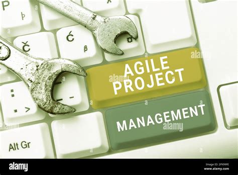 Text Showing Inspiration Agile Project Management Internet Concept Management Methodology From