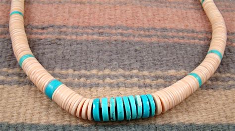 Item Ml013 Santo Domingo Kewa Graduating Turquoise Melon Shell