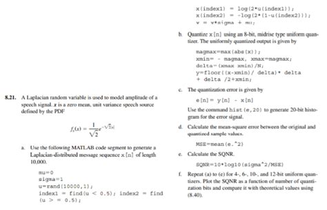 8 21 a laplacian random variable is used to model