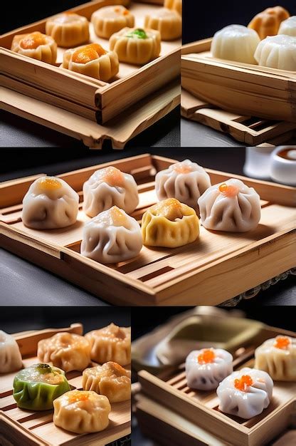 Chinese Food Dim Sum Premium Ai Generated Image