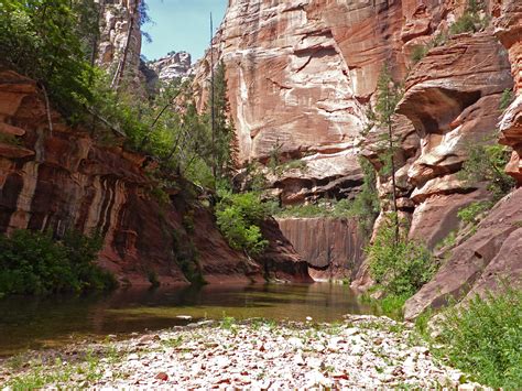Red Rock Passageway The West Fork Of Oak Creek Arizona