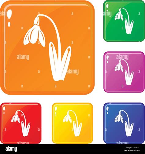 Dead Flower Icons Set Vector Color Stock Vector Image And Art Alamy