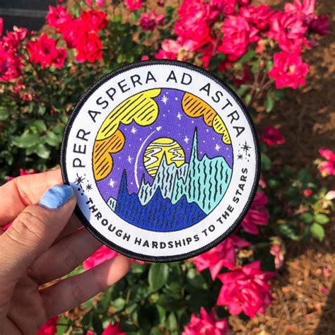4 Patch Per Aspera Ad Astra Through Hardships To The Stars The Voyager Peacock