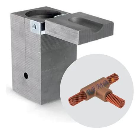 Molde De Soldadura Exotérmica Conexión Cc 2 En T 4 Awg 4 Awg