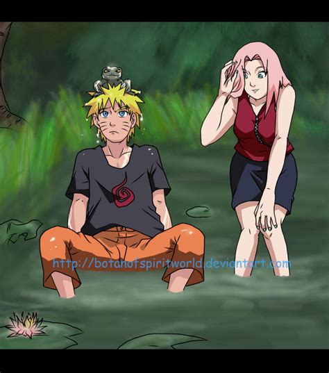 Naruto And Sakura Frog Hunting By Botanofspiritworld On Deviantart