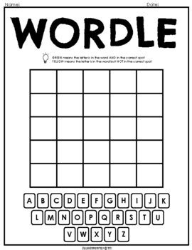 Wordles Worksheets