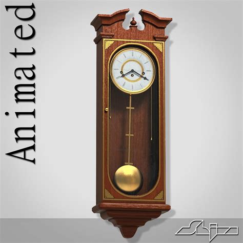 Reloj De Pared 2 Animado Modelo 3d 39 3ds Max Obj Free3d