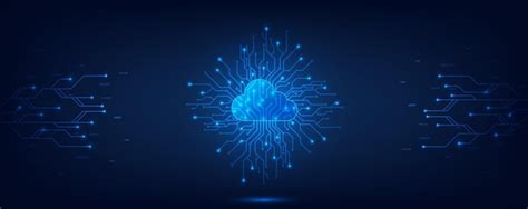 Premium Vector Cloud Computing Technology Internet And Cyber Technology Abstract Cloud