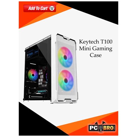 Keytech T100 Mini Gaming Case Matx Mitx Shopee Philippines
