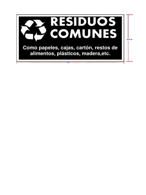 Sticker Residuos Comunes Pdf