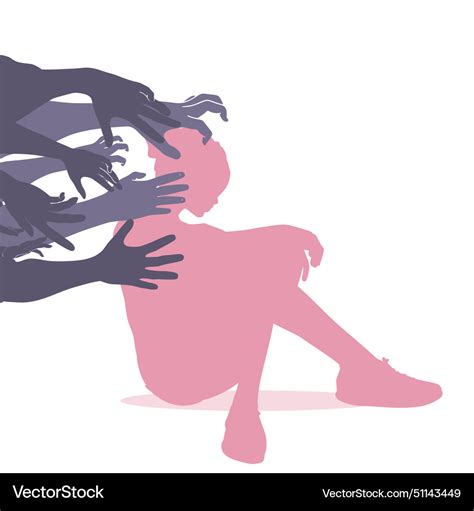 Social Concept Of Sexual Assault Domestic Vector Image