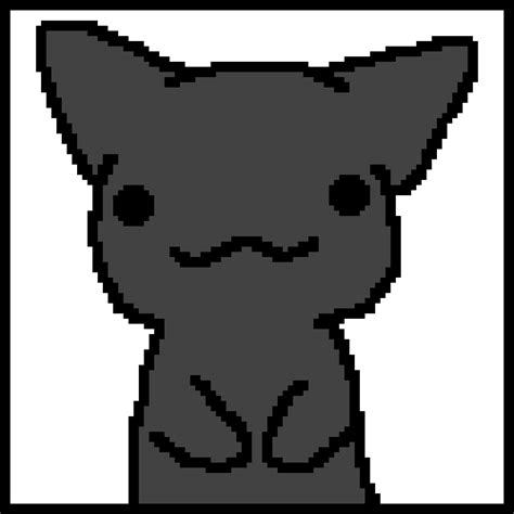 Pixilart Cat Cat This Is Not Mine But Its A Base Pixel Art Cartoon
