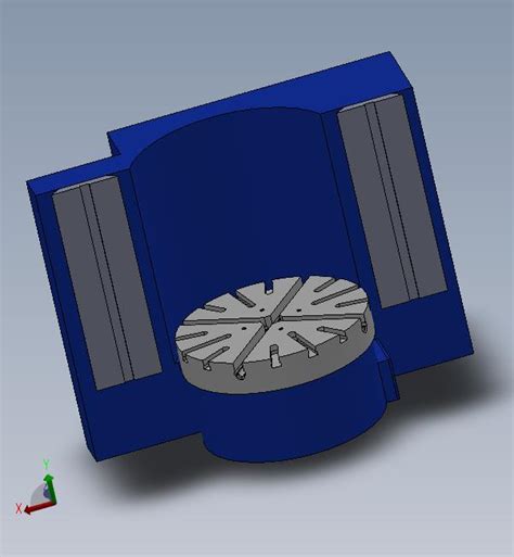 立式车床 SOLIDWORKS 2010 模型图纸免费下载 懒石网
