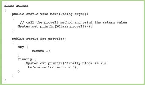Will The Code In The Java Finally Block Run After A Return Statement