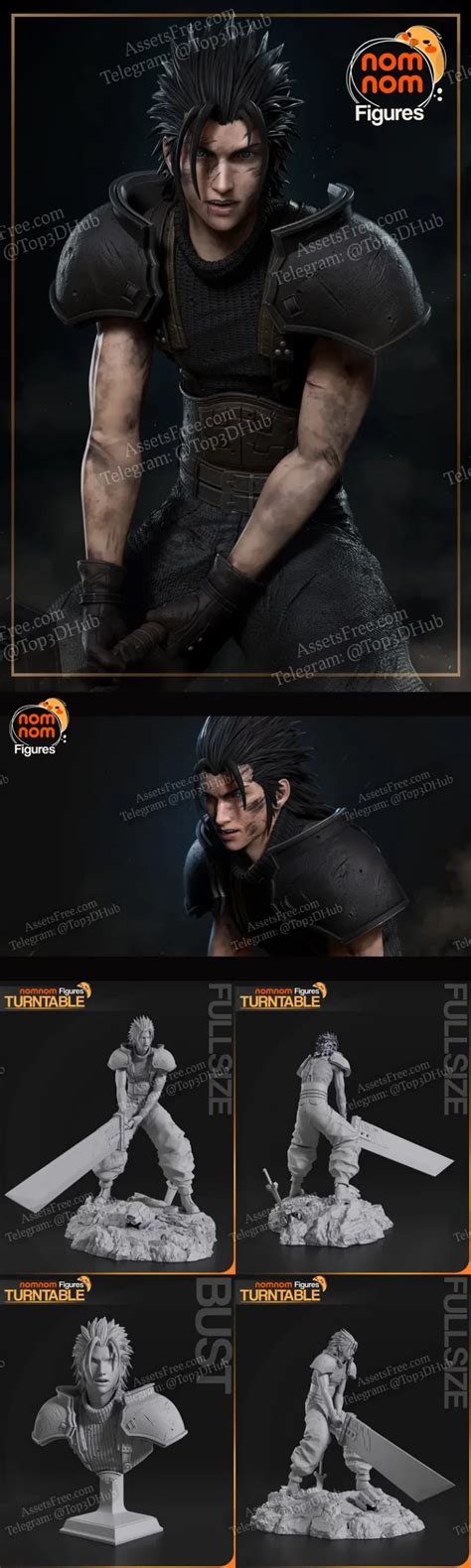 Zack Fair From Final Fantasy Vii Free High Quality Models