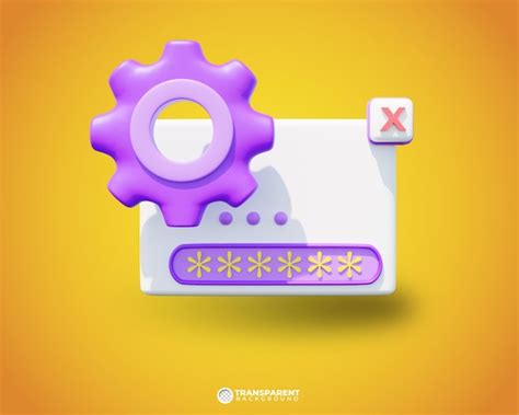 Premium Psd 3d Rendering Password Repair Or Forgot Password