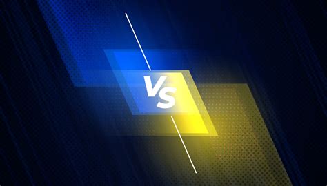 Versus Screen Or Vs Battle Headline Background Vector Illustration