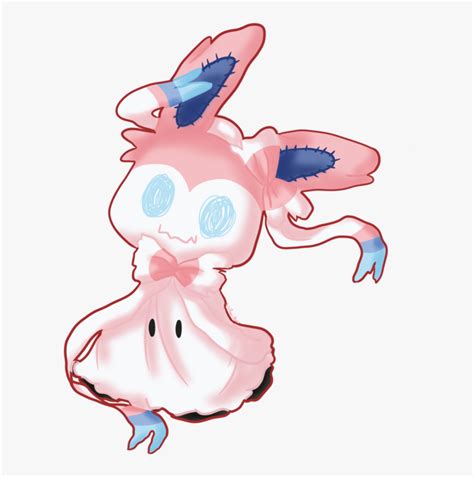 Sylveon Mimikyu By Anton S Honigboer Cartoon Hd Png Download Kindpng
