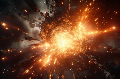 Premium Ai Image Colliding Particles Forming A Dazzling Light Explo 00605 03