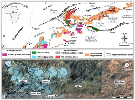 A Structural Map Of Anti Atlas Orogen Displaying The Main Precambrian Download Scientific