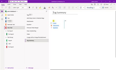 How To Create Tag Summary Page In OneNote For Windows Office OneNote Gem Add Ins