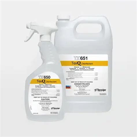 Texwipe Tx651 Texq Disinfectant Concentrate 1 Gallon Bottle 4 Case