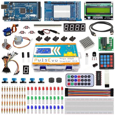 Pulsevo Mega 2560 Starter Kit With Lcd Display Breadboard Expansion