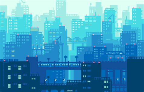 Blue Pixel Background Tumblr