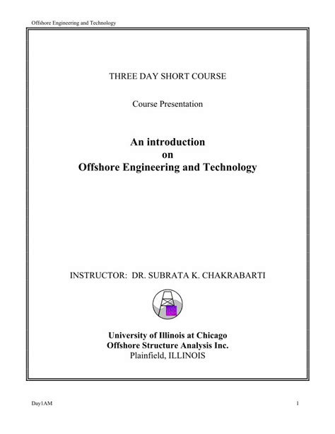 Pdf Wave Theory Offshore Structures Dokumen Tips